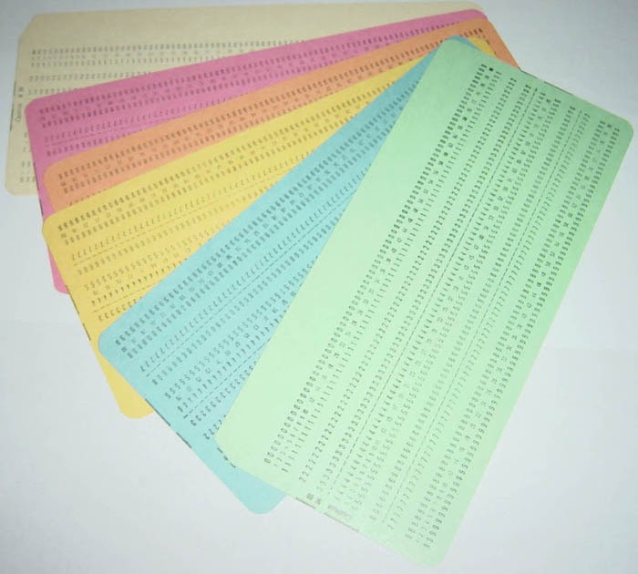 evolucion del computador: ¡LAS TARJETAS PERFORADAS!